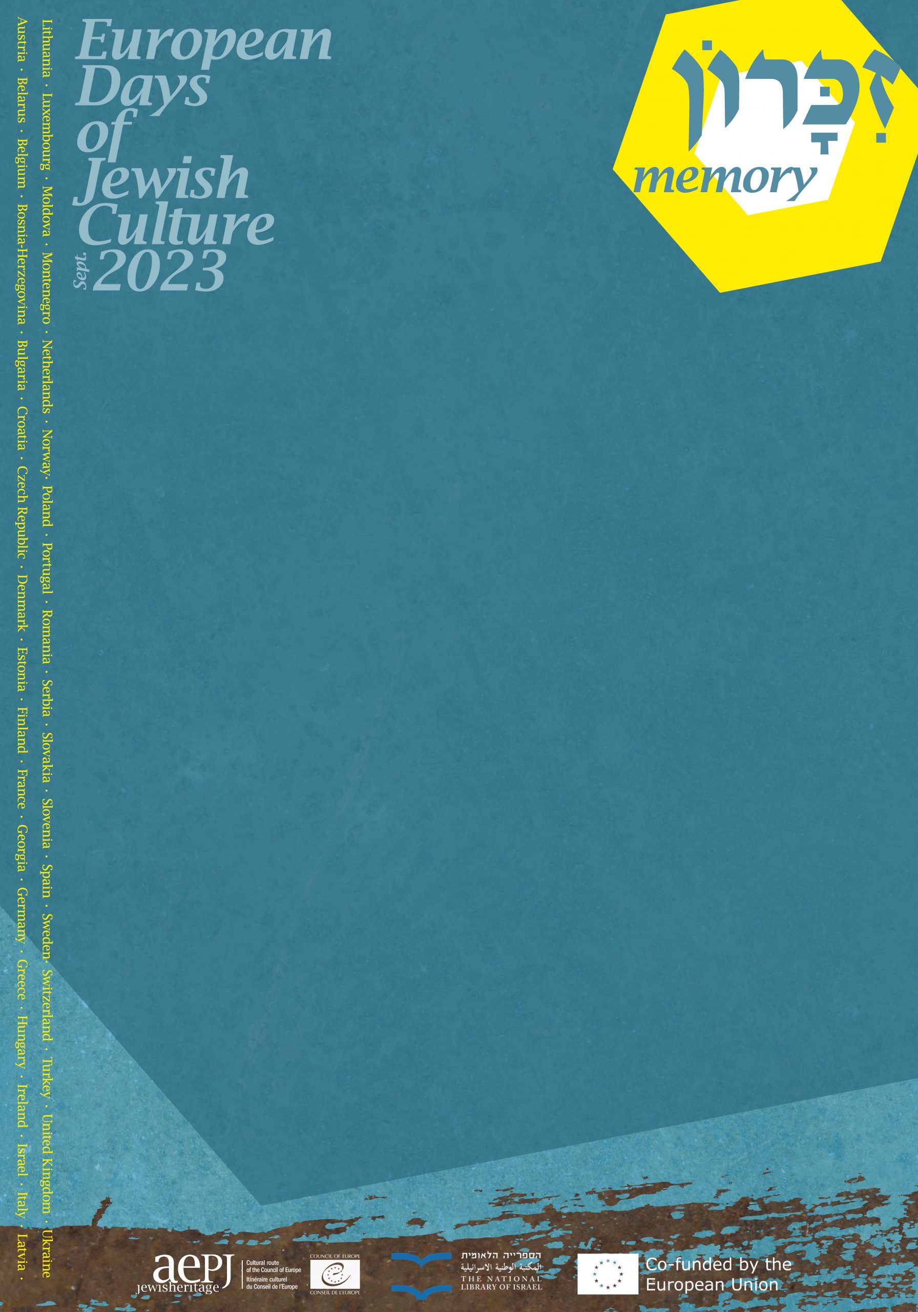 EDJC 2023 Poster - European Jewish Heritage powered by AEPJ
